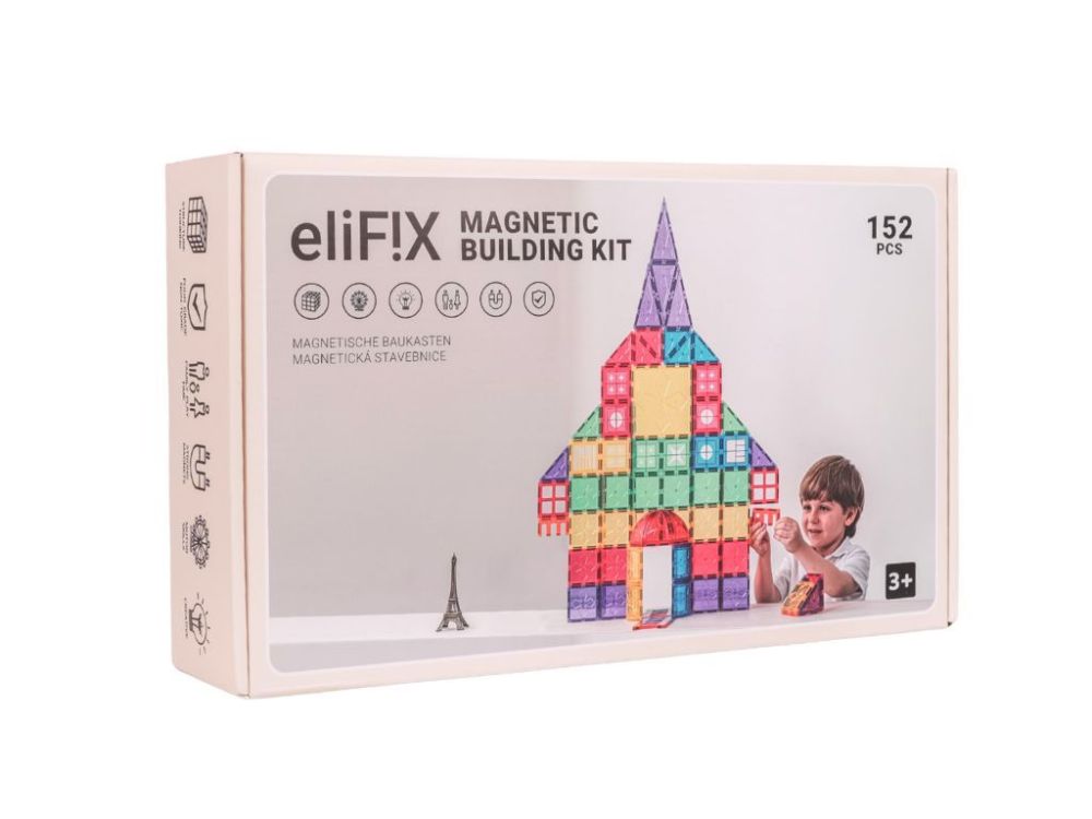 Magnetic building set EliFix fresh - sheets 152 pcs | mae.hr